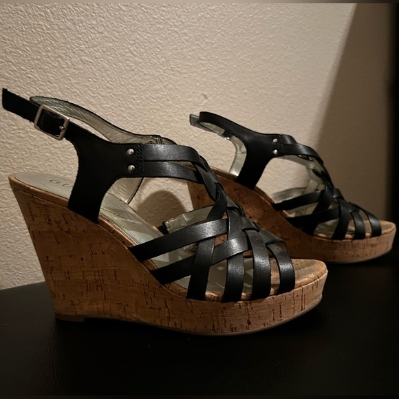 Charles David | Shoes | Charles David Black Wedges Never Has Been Worn ...
